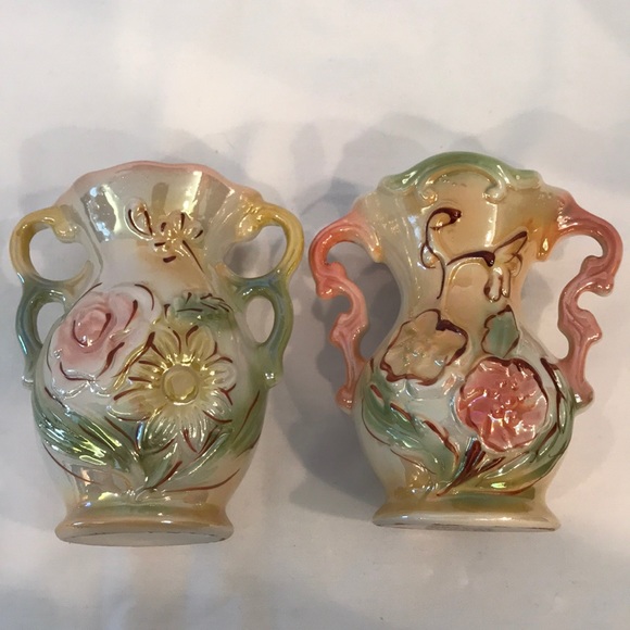 Accents | Brazilian Lusterware Vases 423 Set Of 2 Euc | Poshmark